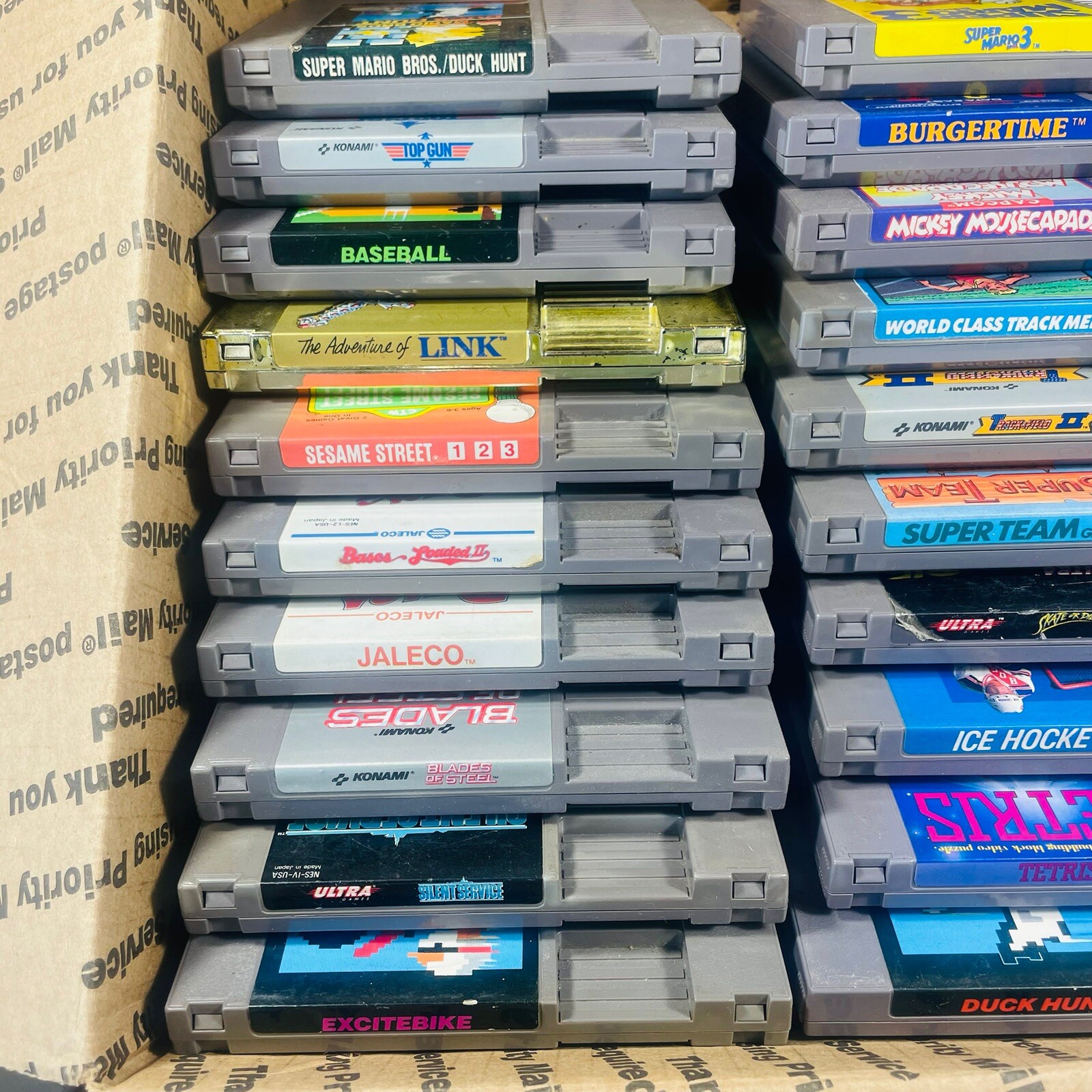 20 GAME LOT NES Nintendo ORIGINAL Games TESTED GUARANTEE SUPER MARIO ...