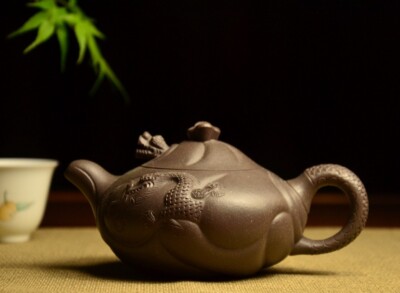 High-end Clay! Chinese Yixing Zisha Clay Handmade "Fish to dragon 鱼化龙 ...