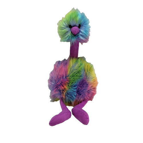 Jellycat Pom Pom Rainbow Ostrich Plush Emu 22" Stuffed Toy purple | eBay