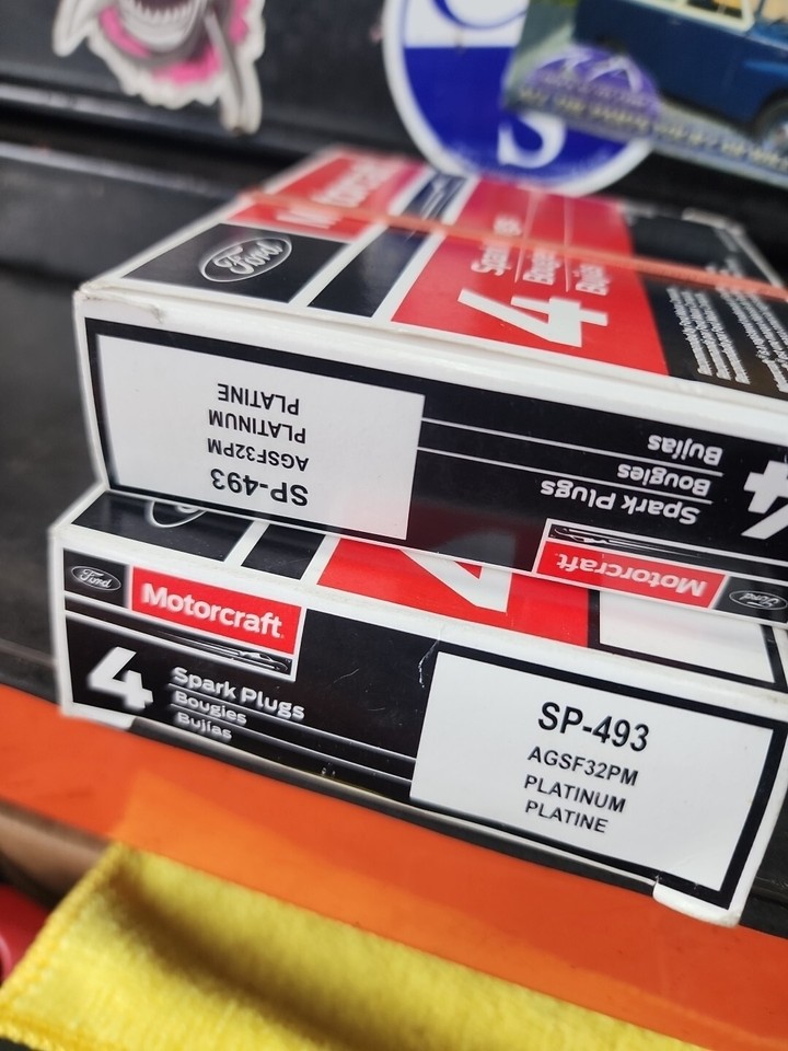 7pcs MOTORCRAFT SP-493 PLATINUM AGSF32PM SPARK PLUGS FORD F-150 4.6L ...