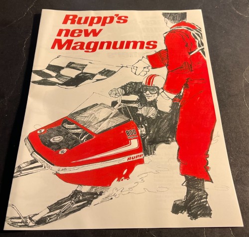 VINTAGE 1971 RUPP MAGNUM SNOWMOBILE SALES BROCHURE 4 PAGES COPY (800 ...