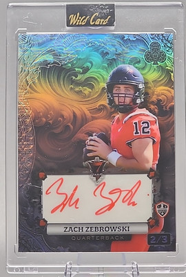 Zach Zebrowski /3 2024 Wild Card 7 Card Stud 1st RC Auto Silver Central ...