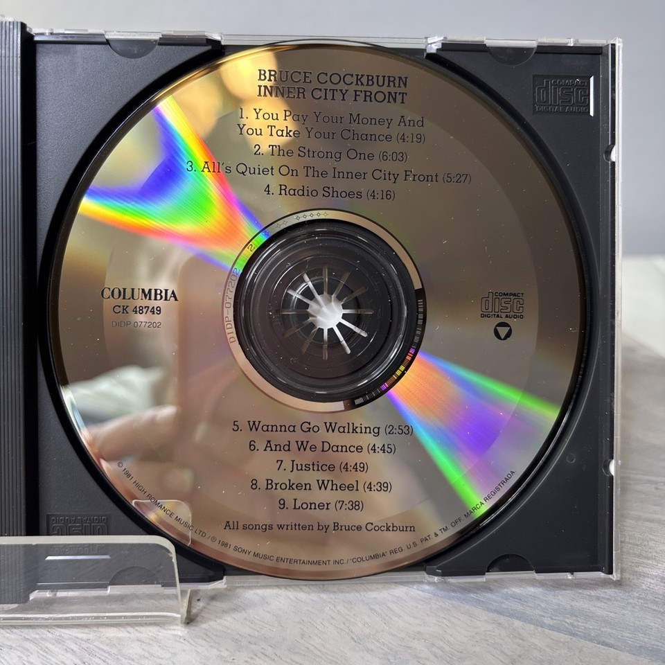 Bruce Cockburn Inner City Front CD Folk Rock True North Records ...