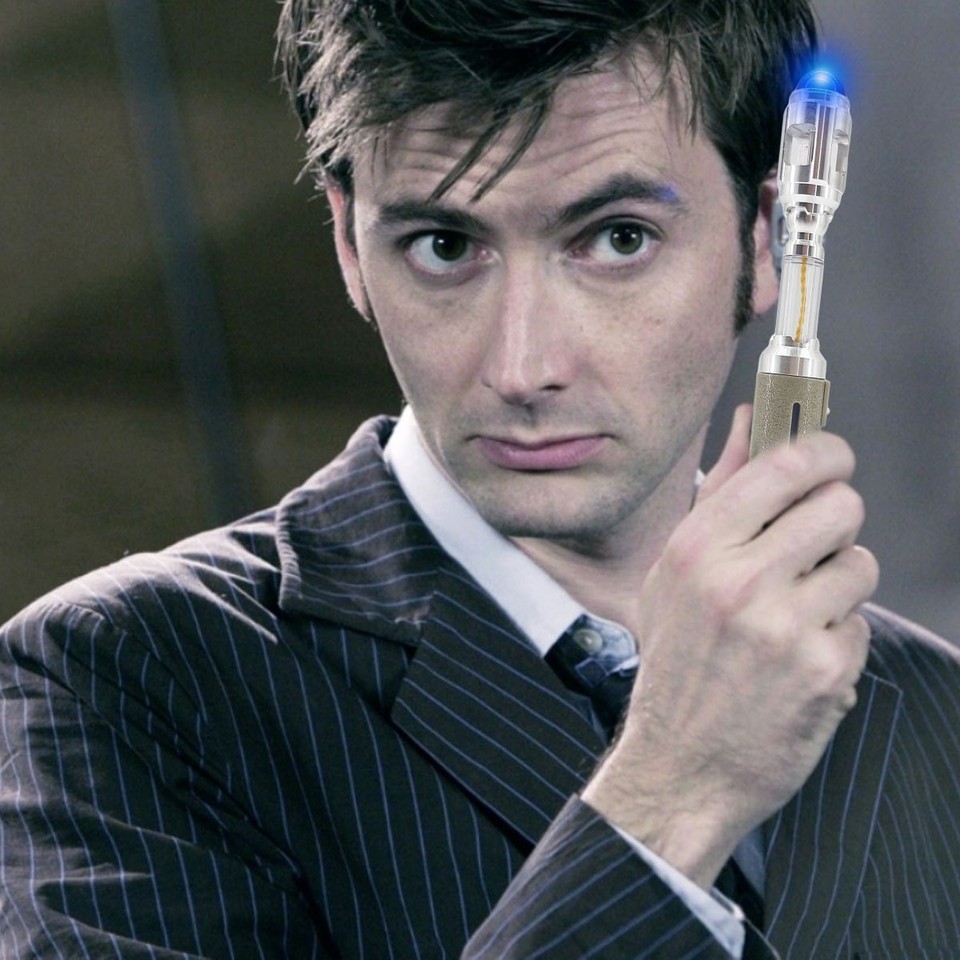 10th Doctor Who Metal Tactile Sonic Screwdriver Prop Replica Extendable ...