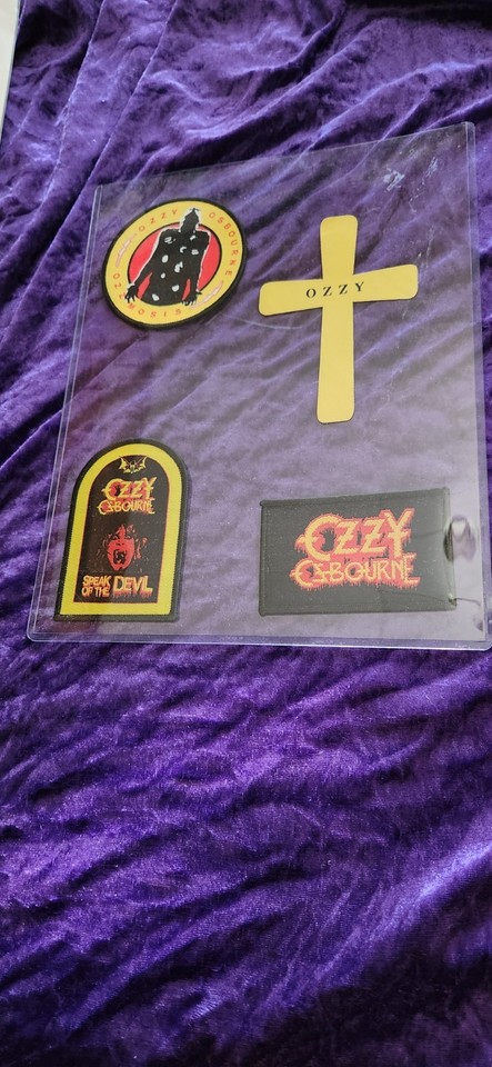 UNUSED (5) LOT OZZY OSBOURNE PATCHES FROM HIS WEBSITE NO LONGER AVAILABLE | eBay