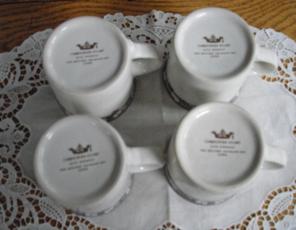 Christopher Stuart SPRINGFEST Coffee Cups Mugs Flowers ~ Set of 4 ~ | eBay