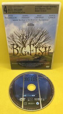 ️ Big Fish (DVD, 2004, Ewan McGregor, Jessica Lange, Directed By Tim ...