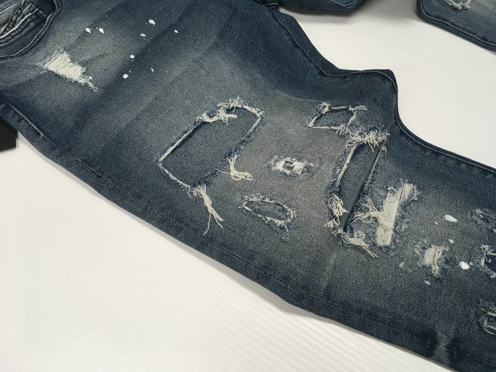 Cult of Individuality Patchwork Repaired Artist Paint Rip Shred ...