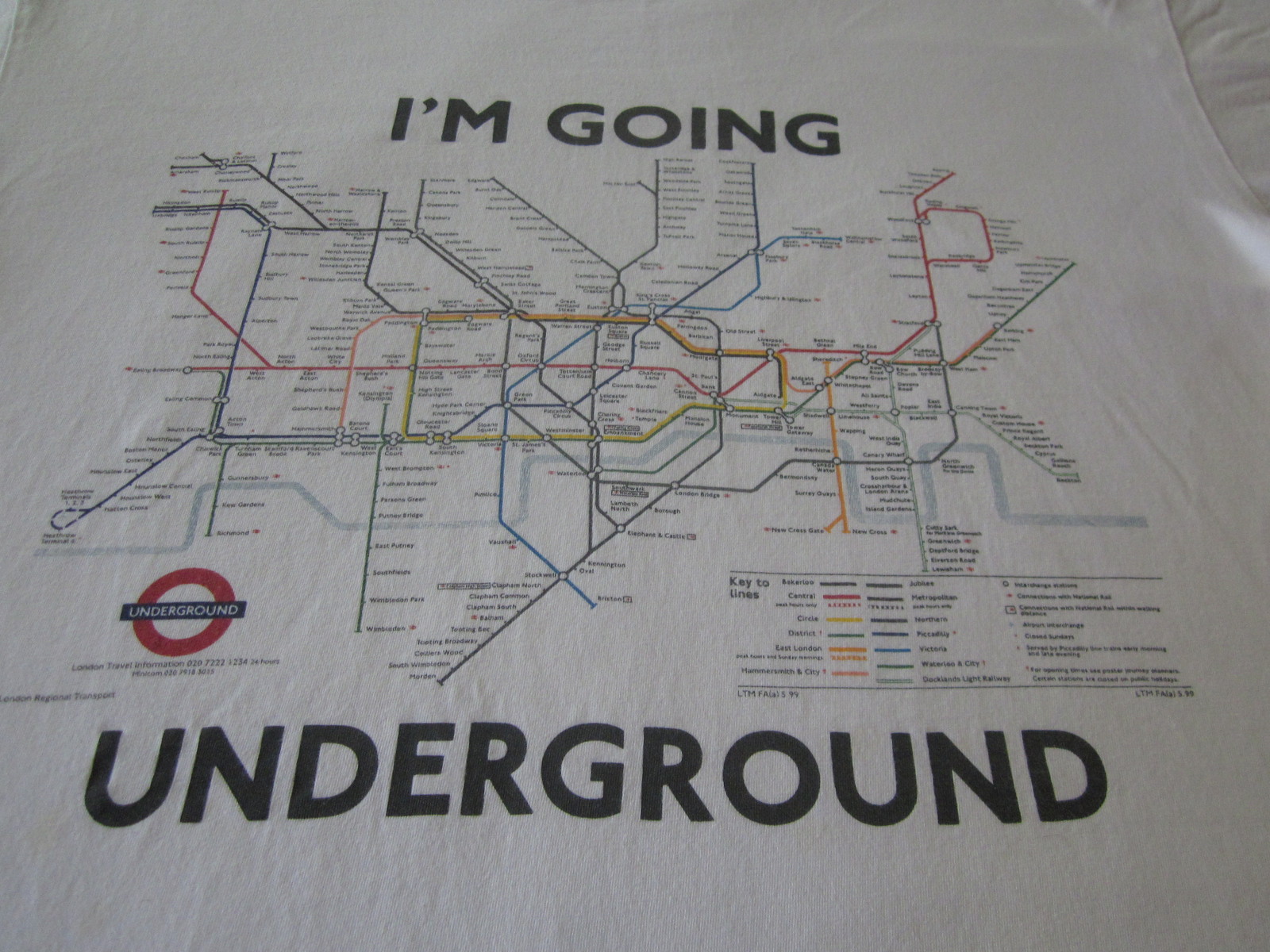 IM GOING UNDERGROUND VINTAGE PUNK TEE SHIRT LONDON XL JAM SOME PEOPLE ...