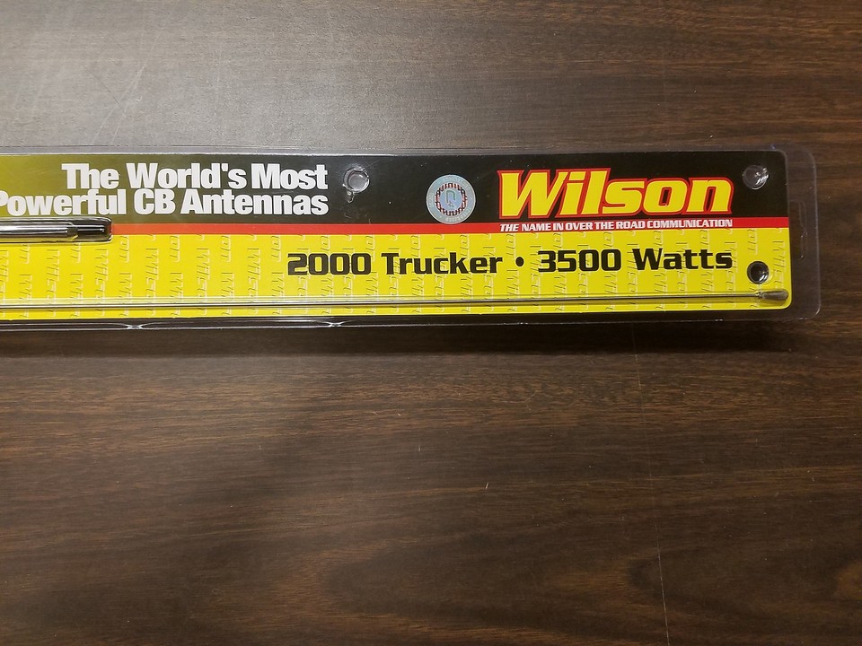 Wilson Trucker T2000 Black 10" shaft 49" Mobile CB Radio Antenna w Whip ...