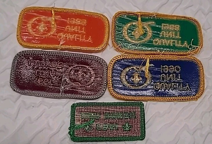 LOT OF 5 BSA PATCHES Quality unit 1988 1989 1990 1991 honor unit 1983 ...