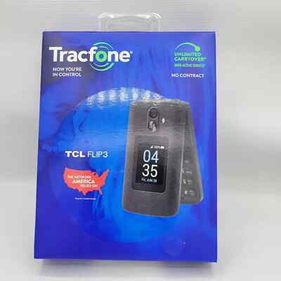 Tracfone TCL Flip 3 Flip Phone, Text, Pic Message, 5mp Camera, 16GB, Wi ...