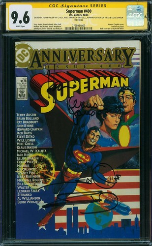 DC SUPERMAN ANNIVERSARY ISSUE #400 CGC 9.6 SIGNATURE SERIES MILLER ...