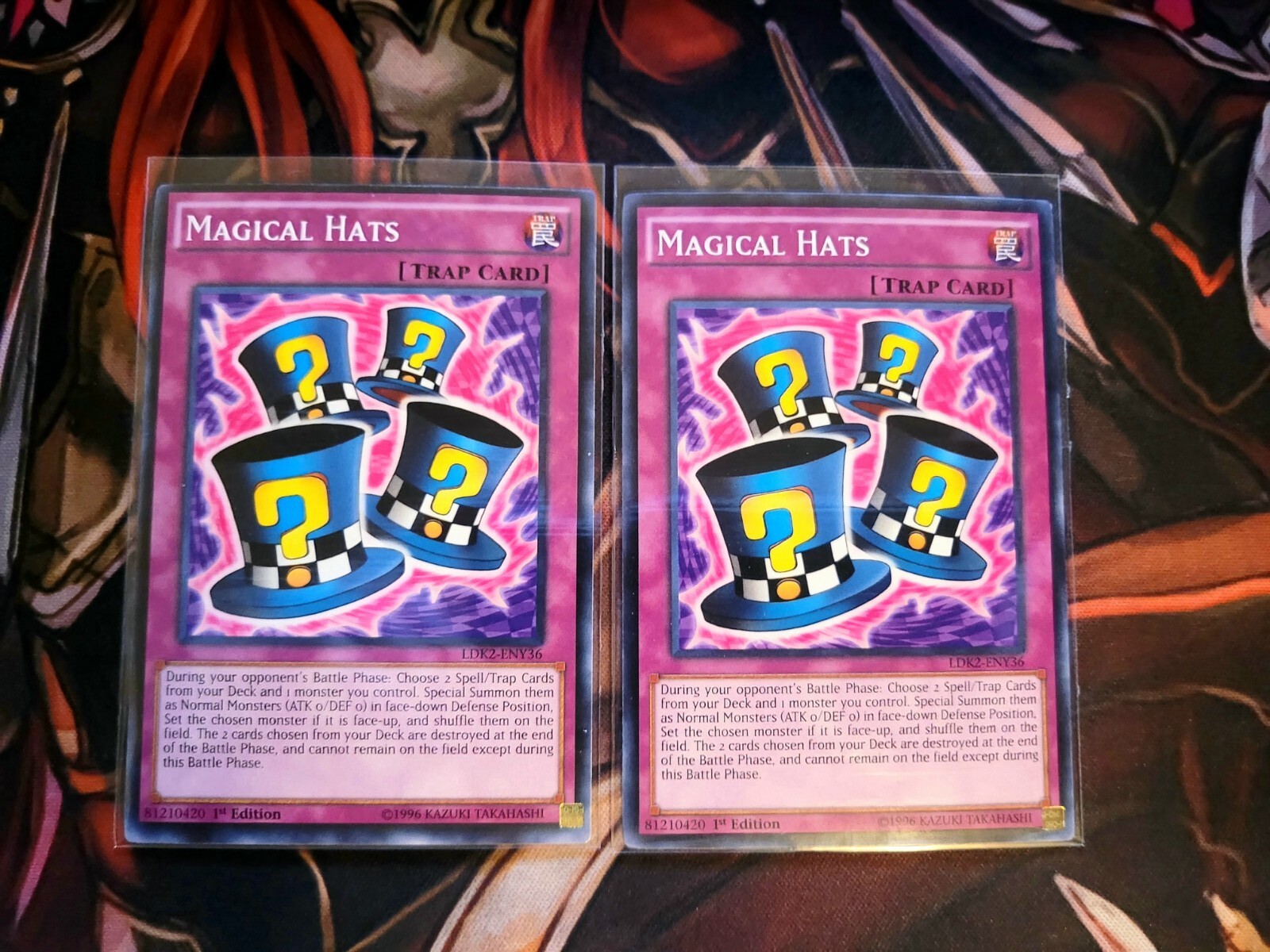 YUGIOH TCG 2X MAGICAL HATS LDK2-ENY36 COMMON 1ST EDITION | eBay