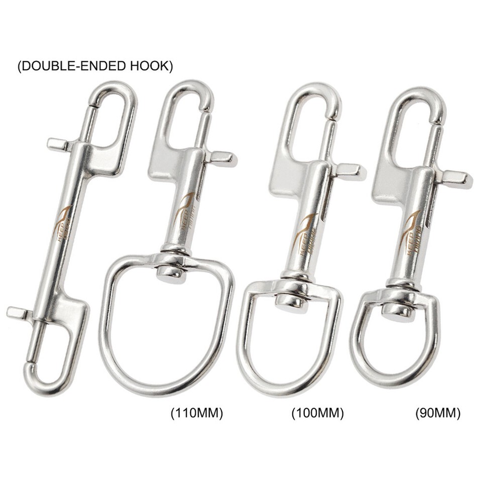 316 Stainless Steel Bolt Snap Hook Scuba Diving Clips Swivel Eye Bolt ...