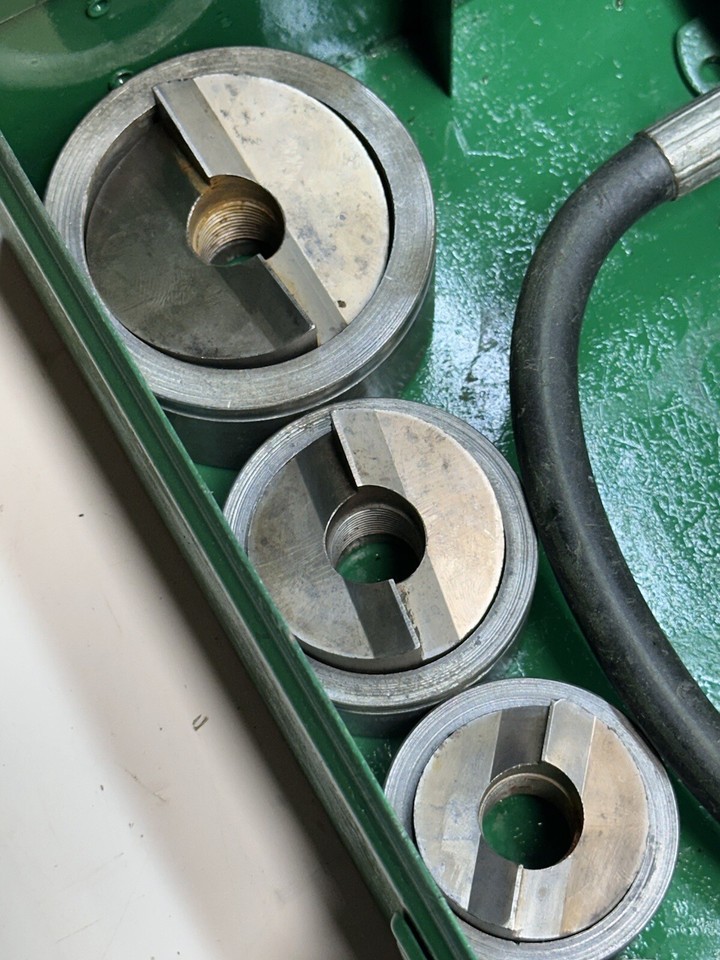 Greenlee 767 Hydraulic Pump & Ram with Stainless Steel Dies Punches 1/2 ...