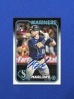 Signed Card Auto Cade Marlowe 2024 Topps #286 Seattle Mariners ...