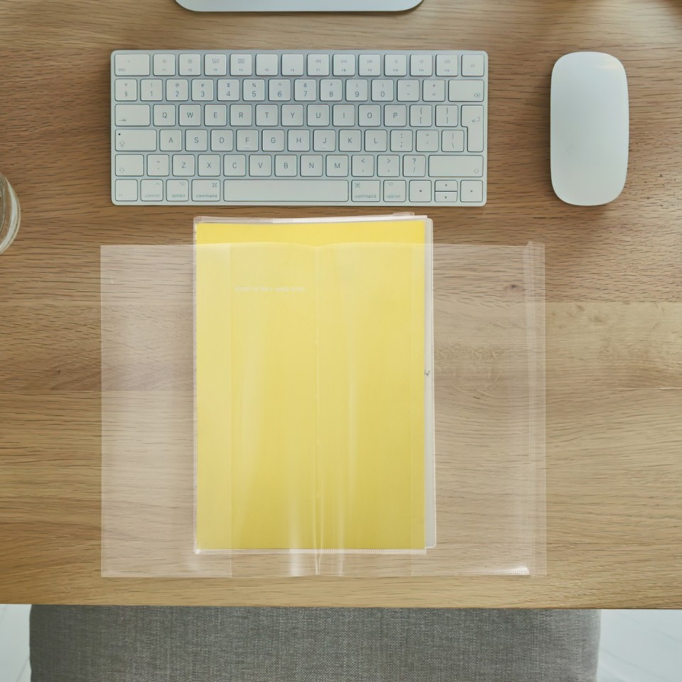 10pcs Clear Book Cover Width Adjustable Book Cover Soft Protective book ...