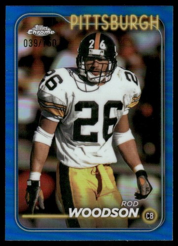 2024 Topps Chrome Football Rod Woodson Blue Refractor /150 #166 ...