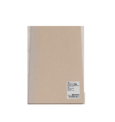 Muji Fine paper slim notebook plain A5 slim beige 40 sheets | eBay