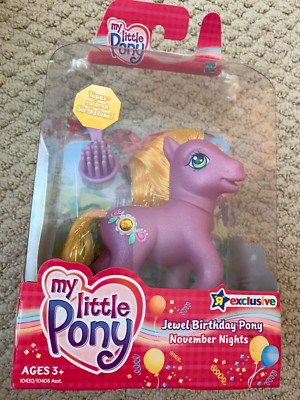 2004 My Little Pony Jewel Birthday NOVEMBER NIGHTS G3 MLP Toys R Us ...