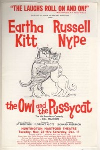 Eartha Kitt & Russell Nype "The Owl and the Pussycat" FLYER 1965 Los ...