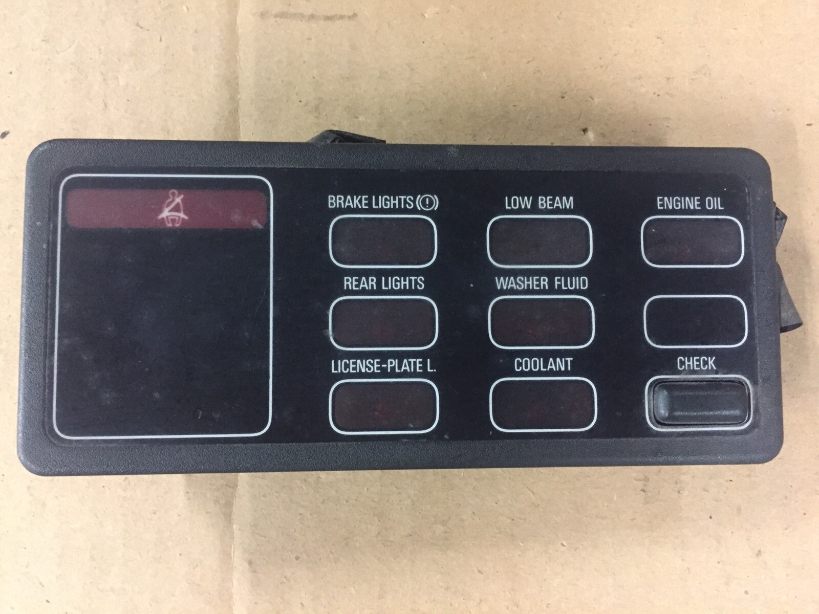 Very - OEM BMW E30 Check Control Panel Unit Warning Lights 325i 325 ...