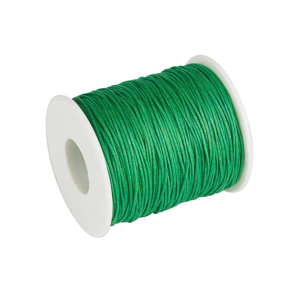 100yds/Roll Waxed Cotton Threads Round Beading Cords Strings Spool Tiny ...