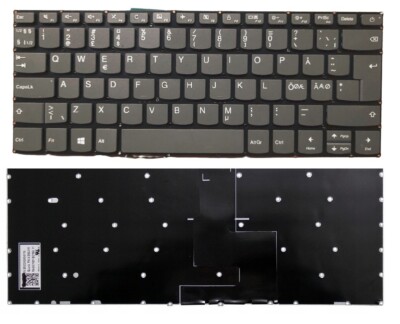 NORDIC KEYBOARD LENOVO YOGA 520-14 520-14ISK 520 14 Ideapad 320S-14IKB ...