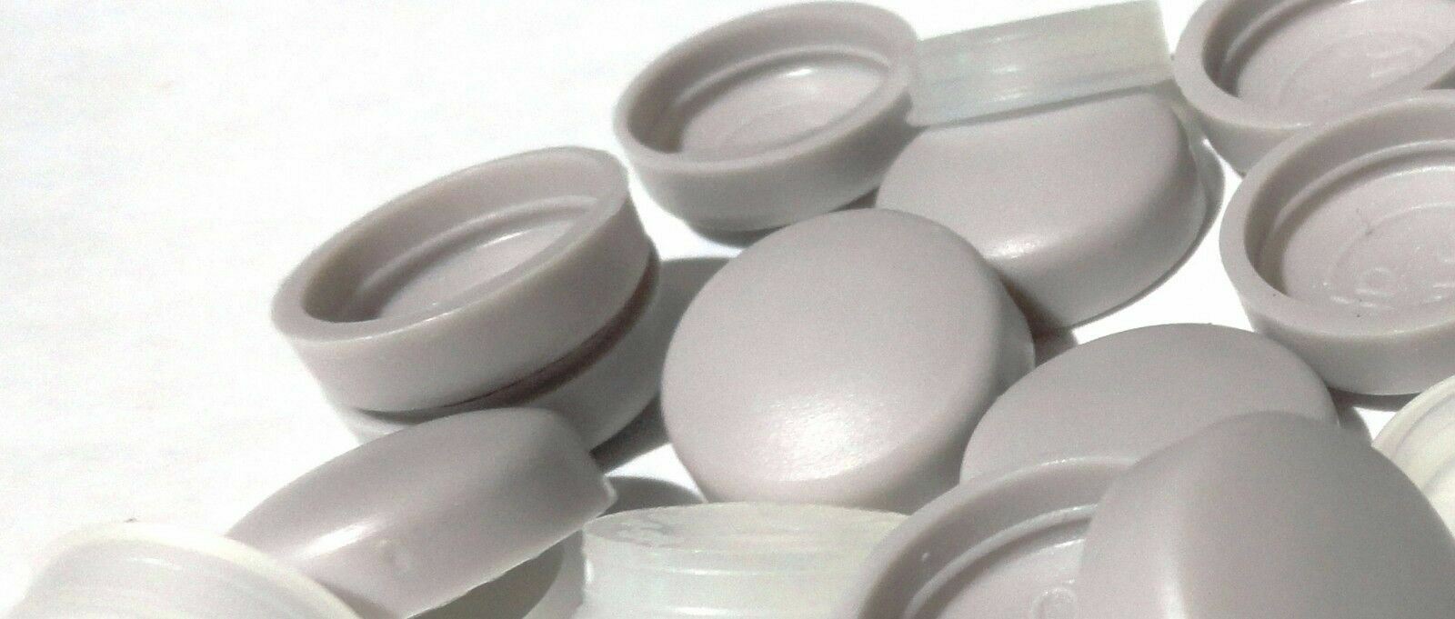 screw head cover sets(10) aluminum tone #10 #12 M5 flat back screws for ...