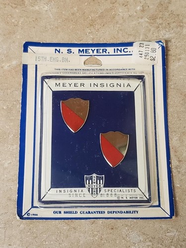 US Army 15th Engineer Battalion Unit Crest DUI (Sealed) | eBay