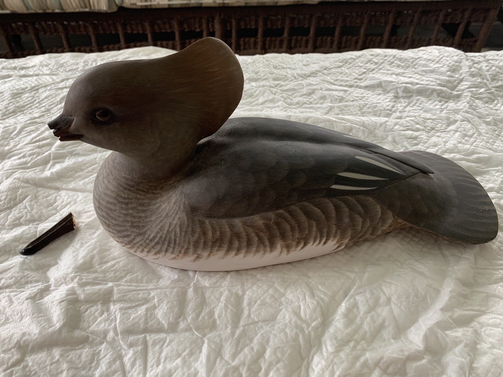 Vintage Halbert Dean Hooded Merganser Duck Decoy, 1987 | eBay