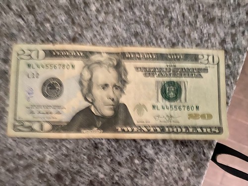 Twenty Dollar Bill Ascending Ladder Note, Poker Digits + w/0 Spade All ...