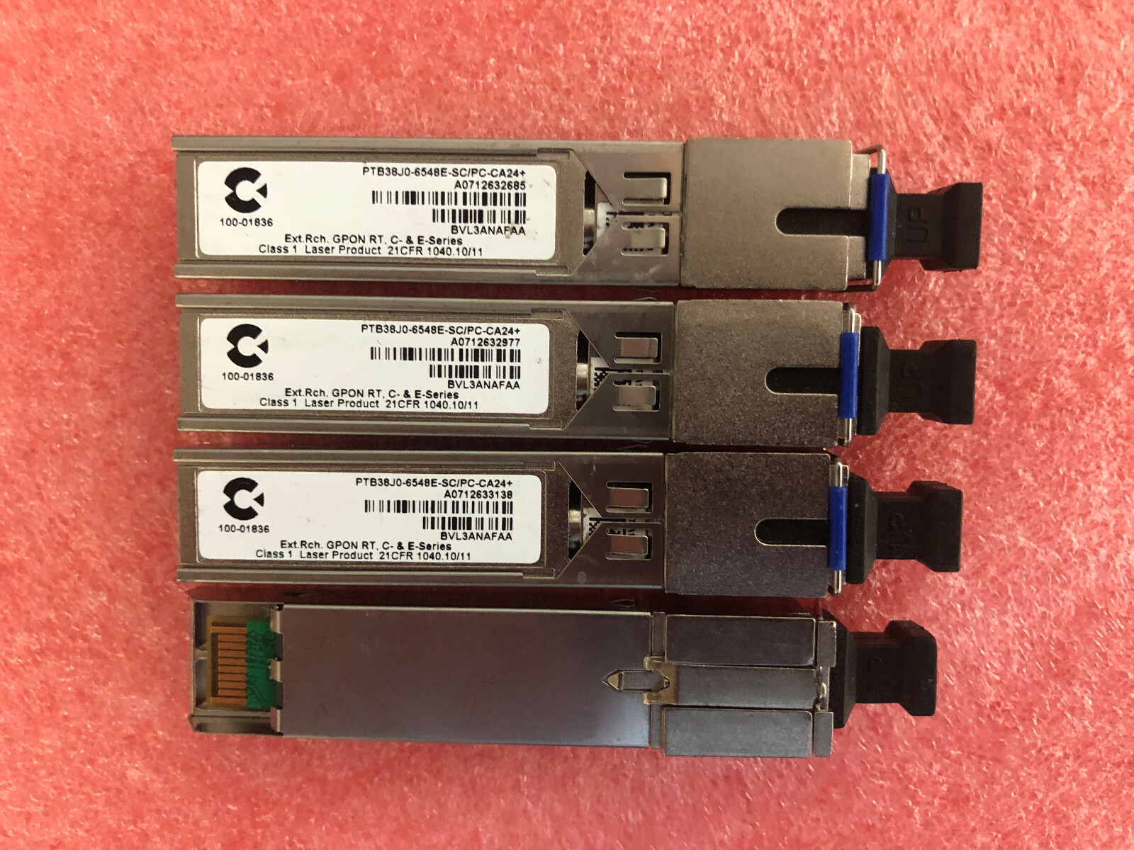 Calix 100-01836 GPON OLT 2.4/1.2G SFP Ext Rch. 1490/1310nm SC SMF ...