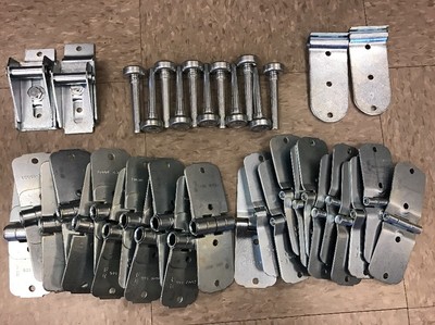 44 Piece TODCO Style Box Truck /Trailer Roll Up Door Hinge & 1" Roller Kit