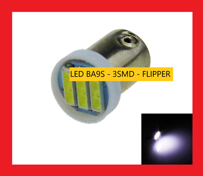 Flipper, LED, Lot X 6, Blanc pur, Douille, Culot, Williams, Bally, Sega ...