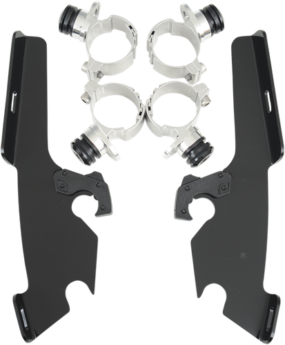 Memphis Shades Black Batwing Mount Kit for 1998-21 Yamaha Kawasaki ...