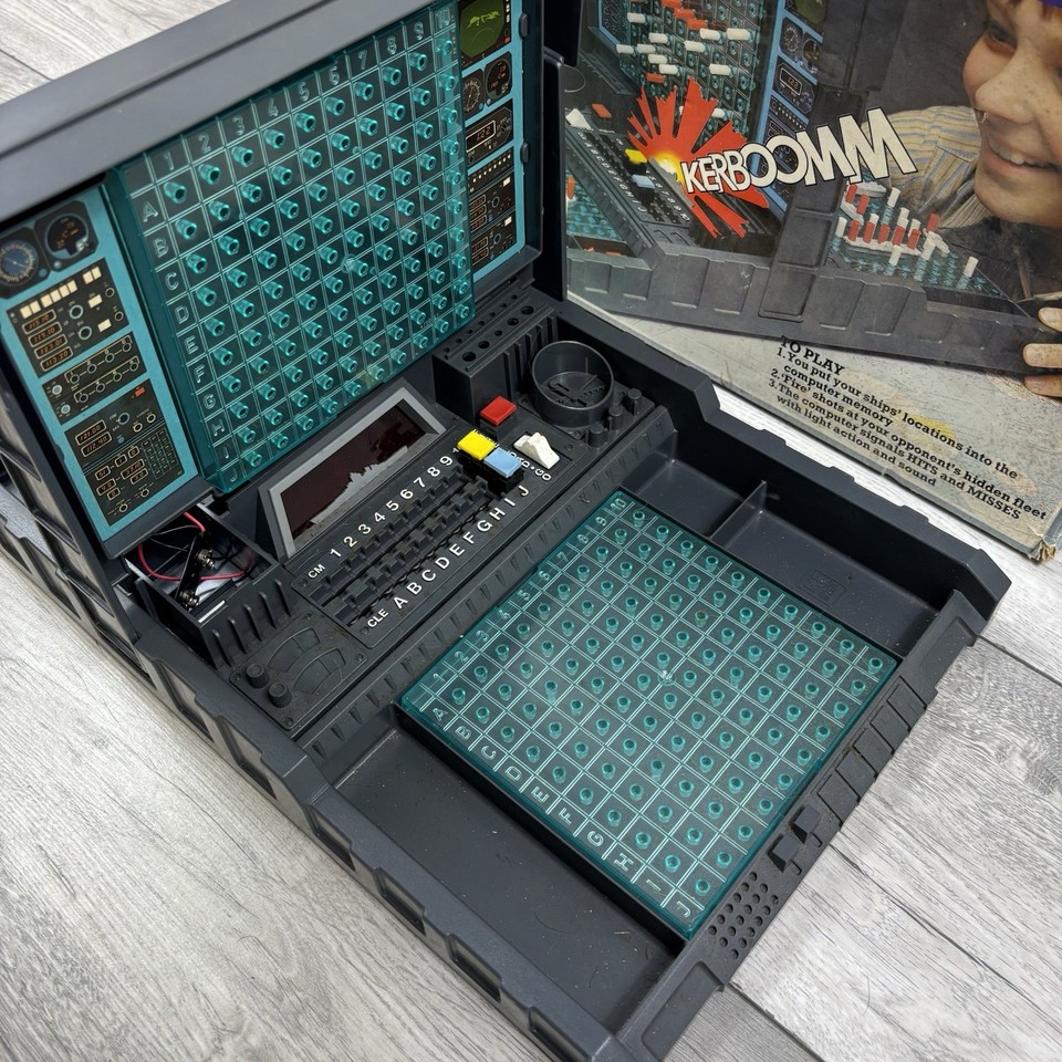 Computer Battleships MB Electronic Board Game Strategy 1977 Rare (PARTS ...