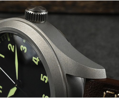 San Martin Men's Diving Watch Titanium Military Automatic Watch Glow ...