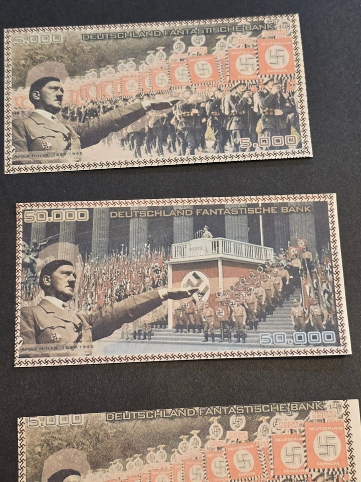 THIRD REICH NOVELTY CURRENCY Lot Adolf Hitler Banknotes Reichsbanknotes ...