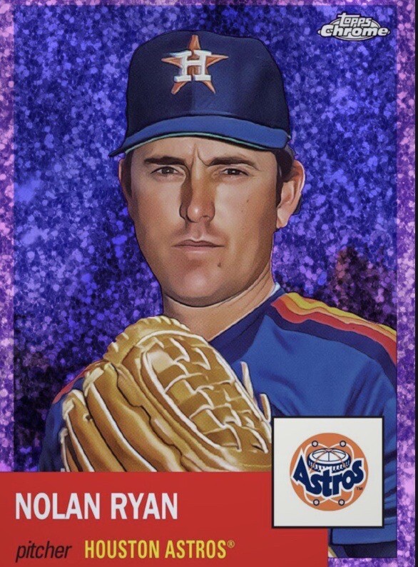 [DIGITAL] Topps Bunt - Nolan Ryan Chrome Platinum 23 S1 Purple Speckle ...