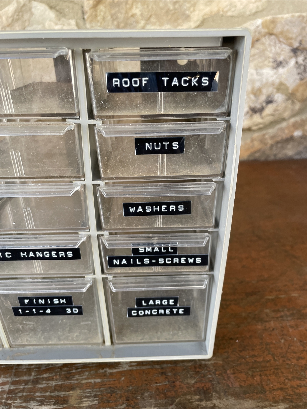 Vintage Akro-Mils model 10-136 Gray 23 Drawer Plastic Storage Cabinet ...