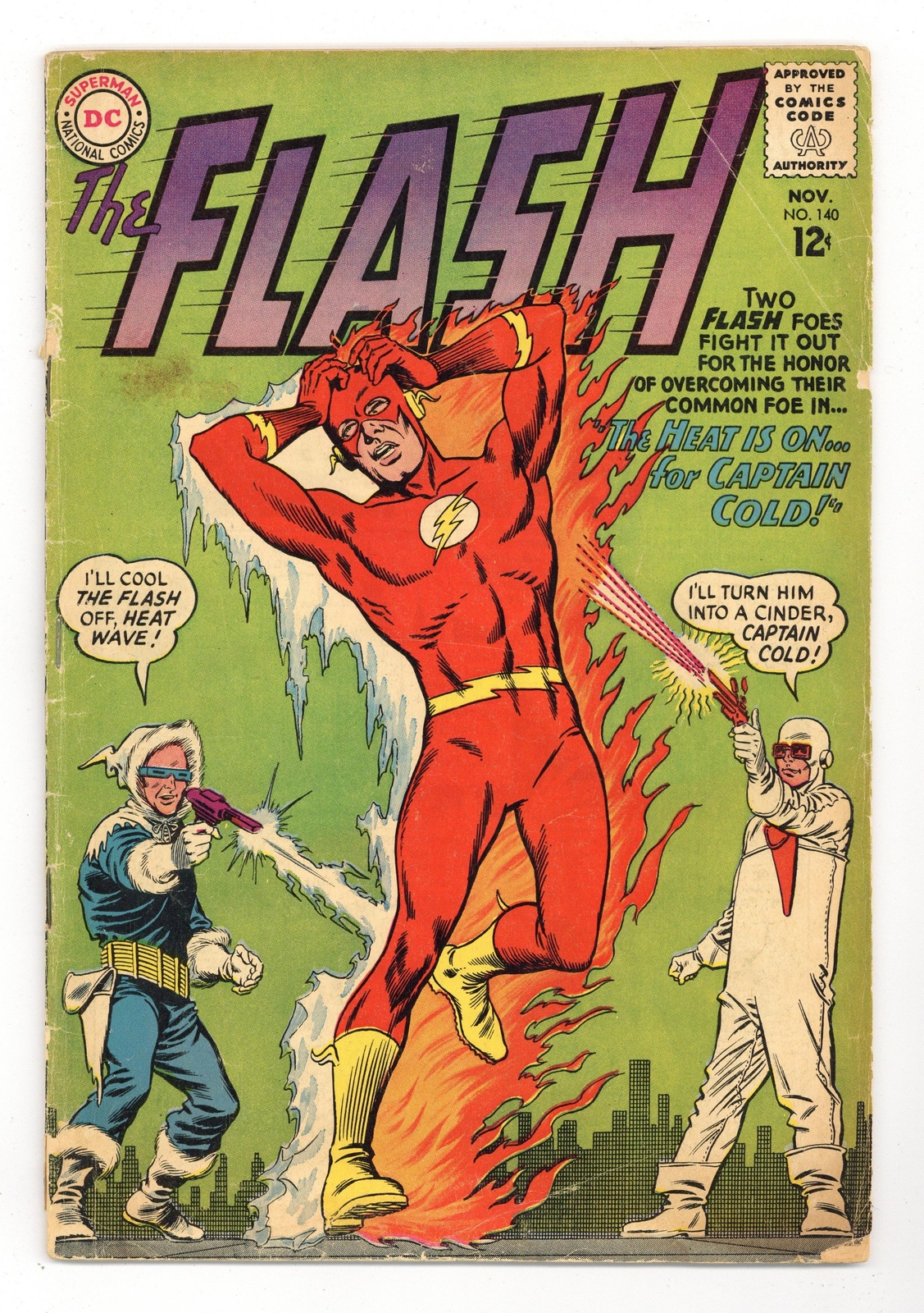Flash #140 GD 2.0 1963 1st app. and origin Heat Wave | eBay