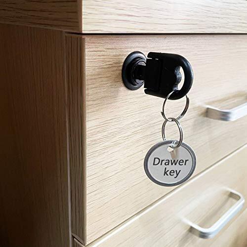 100pcs Metal Rim Key Tags,1-14 Inch Blank Round Rimmed Key Tag Paper ...