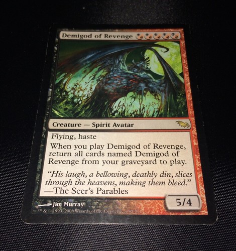 Demigod Of Revenge - Shadowmoor - Rare - MTG | eBay