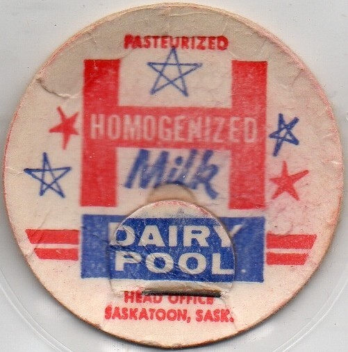 Milk Bottle Cap - Dairy Pool - Head Office - Saskatoon, Saskatchewan ...