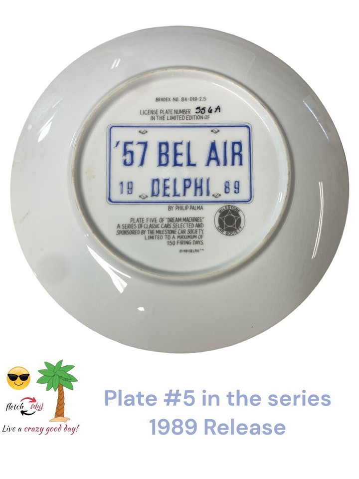 WOW! Dream Machines Classic Car Collector Plates Full Set of 6 Corvette ...