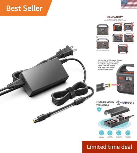 AC to DC 65W Jackery Compatible Charger for Portable Power Stations ...