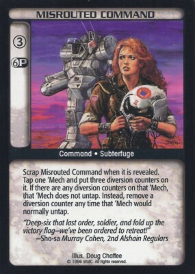 Battletech CCG: Misrouted Command [Ungraded] from set Premiere Limited BT WOTC W | eBay