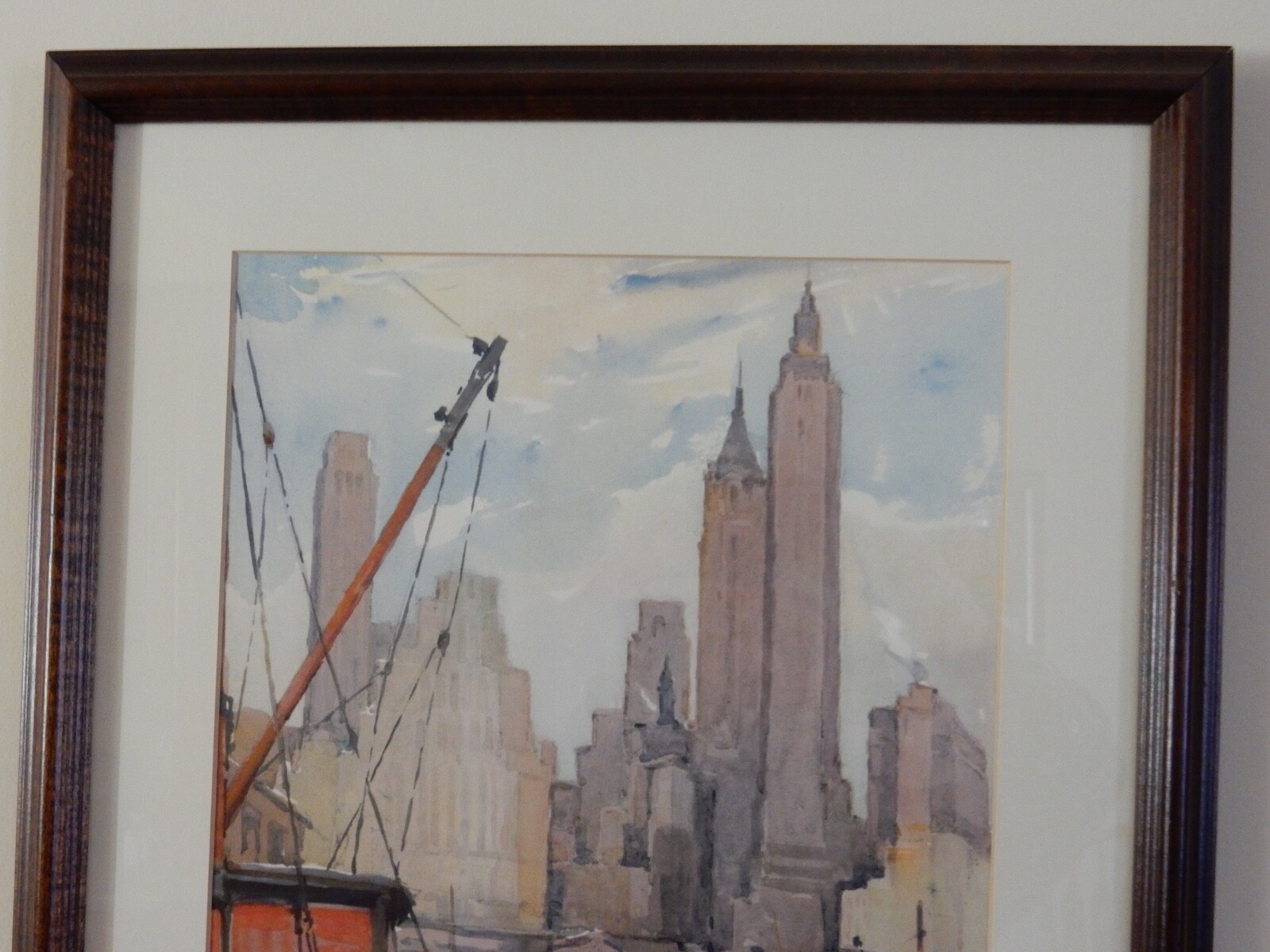 A. Marc Nicholas Markovitch signed "Marc" New York Docks on Brooklyn ...